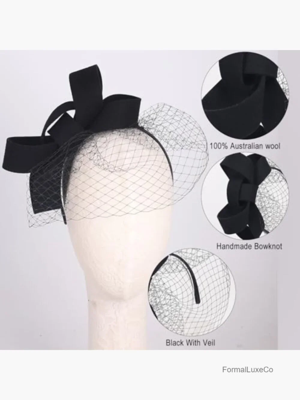 Accessories | Vintage Bowknot Mesh Veil Headband 192s Cocktail ...